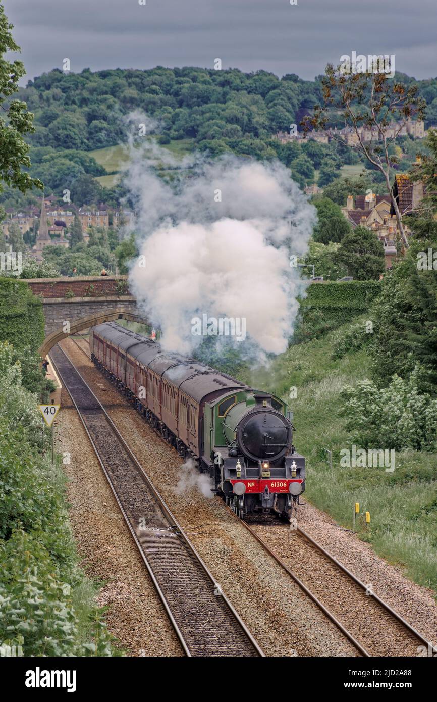 Steam train in Bath Stock Photo - Alamy