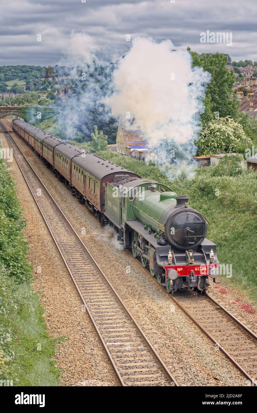 Steam train in Bath Stock Photo - Alamy