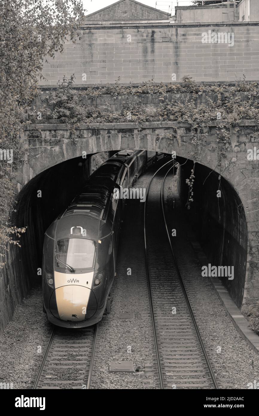 Steam train in Bath Stock Photo - Alamy