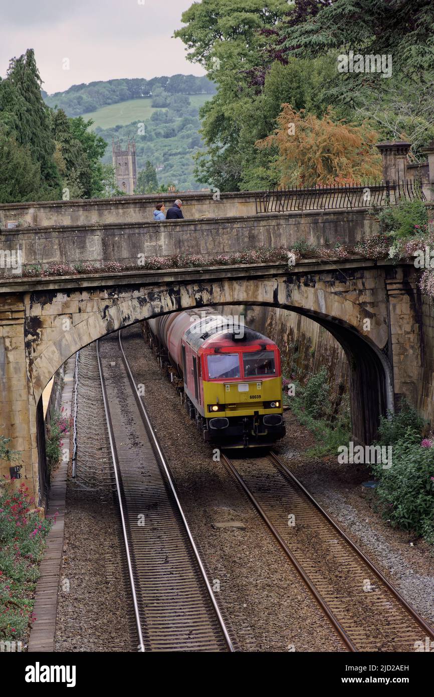 Steam train in Bath Stock Photo - Alamy