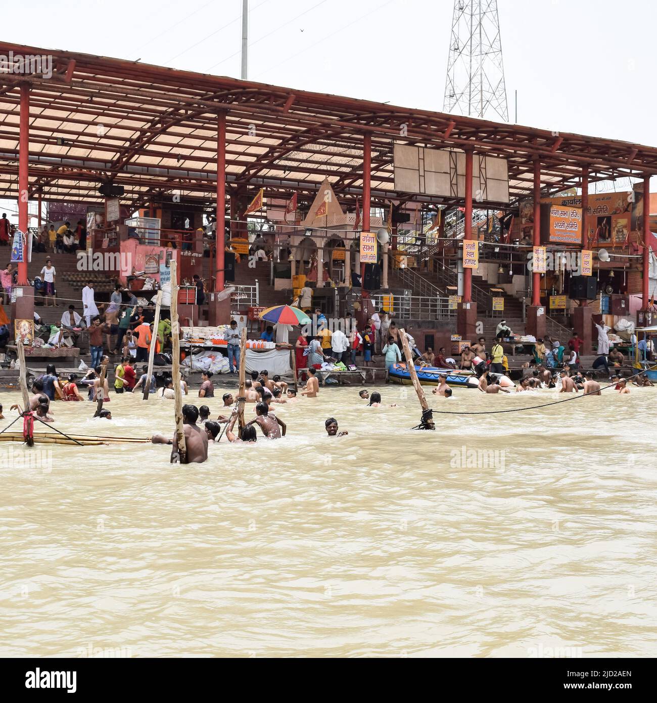 Garh Mukteshwar, Uttar Pradesh, India - June 11 2022 - People are ...