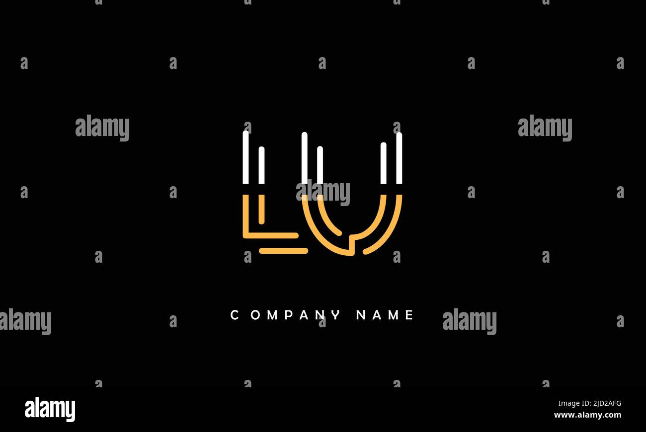 LU, UL Abstract Letters Logo Monogram Stock Vector Image & Art - Alamy