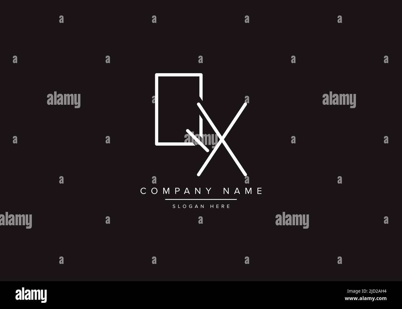 Alphabet letter icon logo QX Stock Vector Image & Art - Alamy