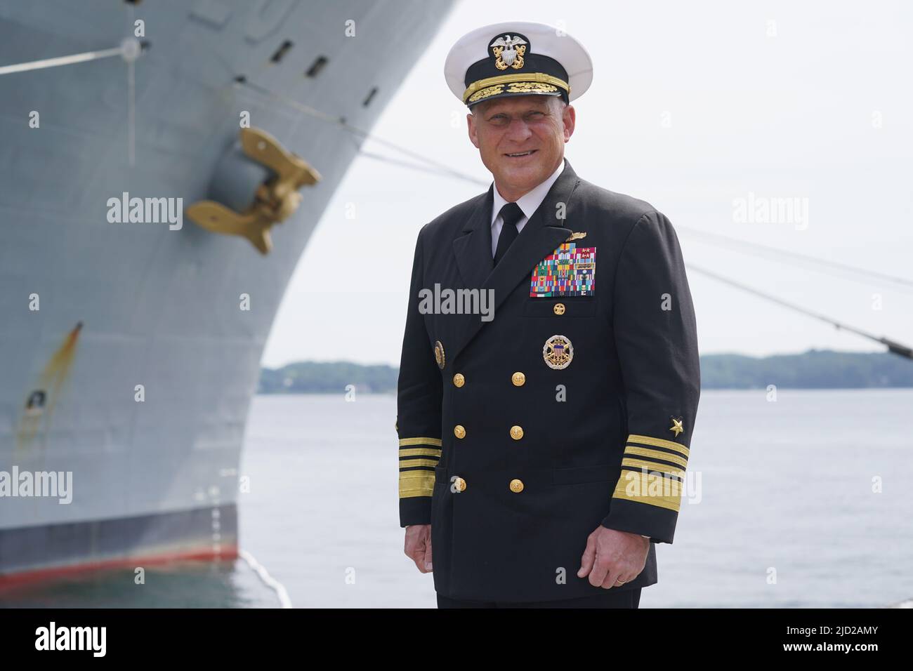 17 June 2022, Schleswig-Holstein, Kiel: Admiral Michael Gilday, U.S ...