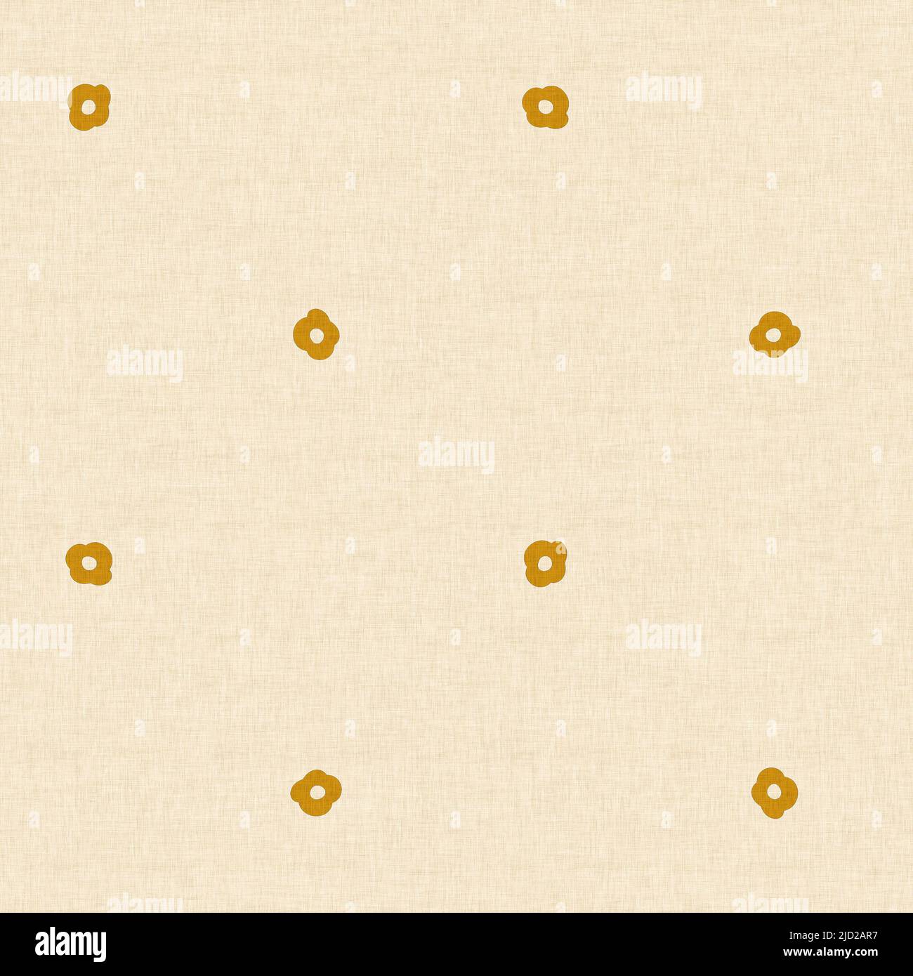 Gender neutral flower seamless raster background. Simple whimsical 2 ...