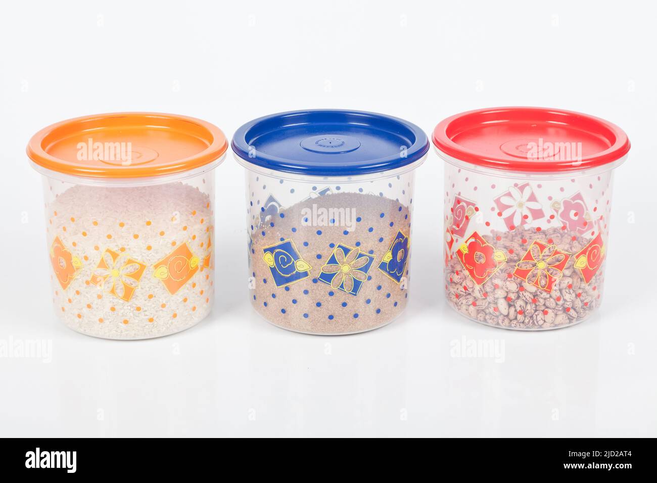 Set of plastic containers to organize food Stock Photo - Alamy