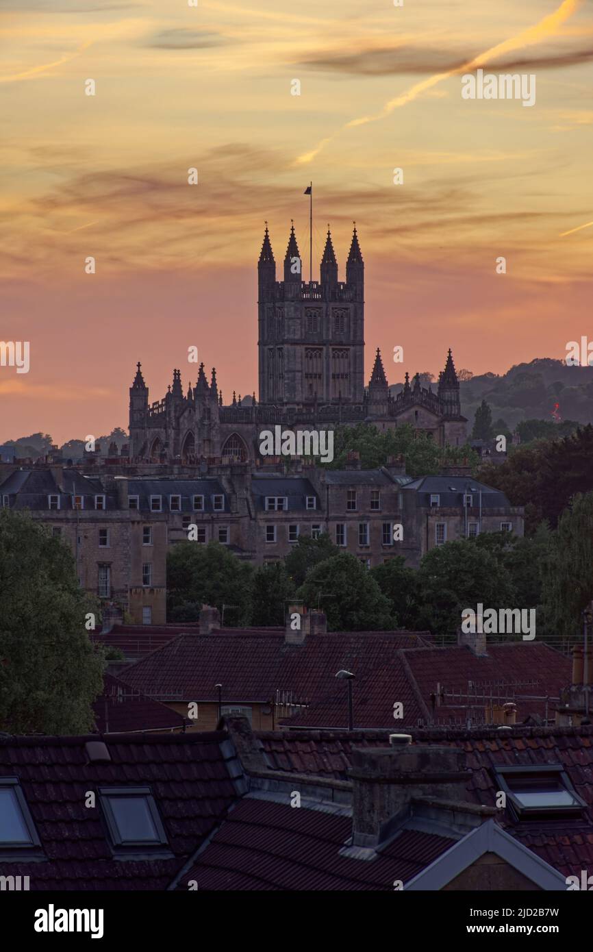 Bath, UK at sunset Stock Photo - Alamy