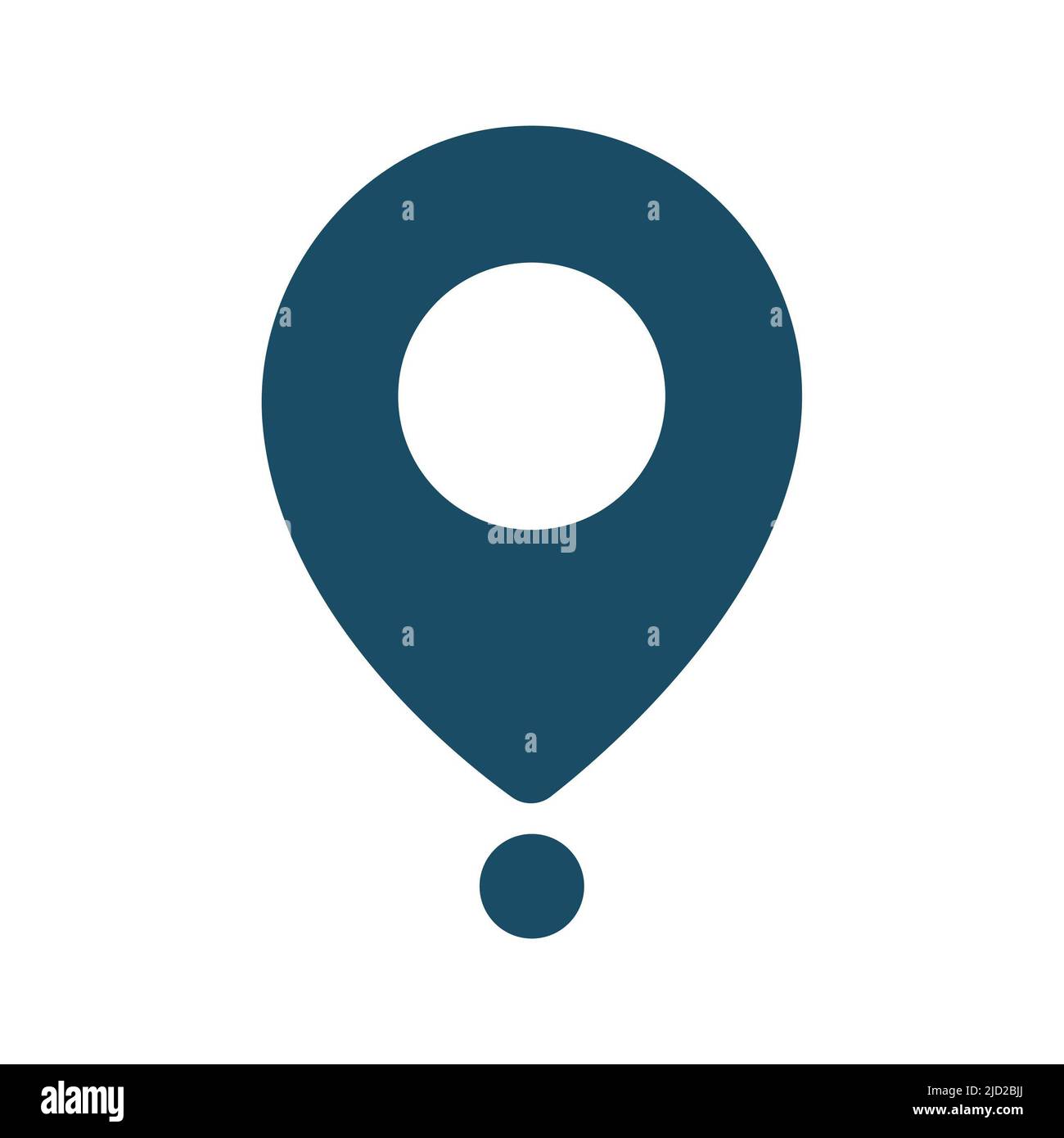 High quality dark blue flat location pin icon. Pictogram, icon set ...