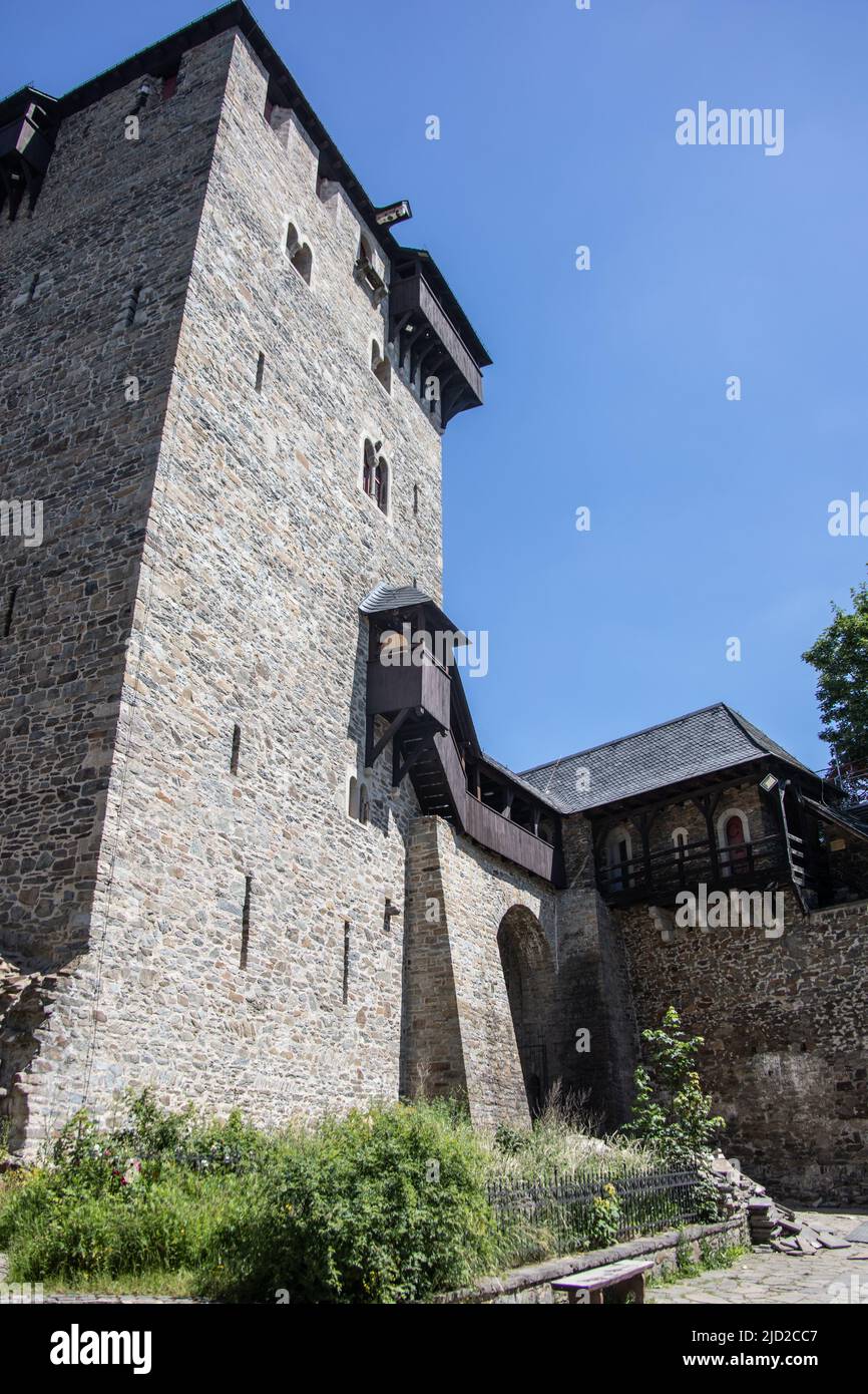 old historic hilltop castle in Solingen Stock Photo - Alamy