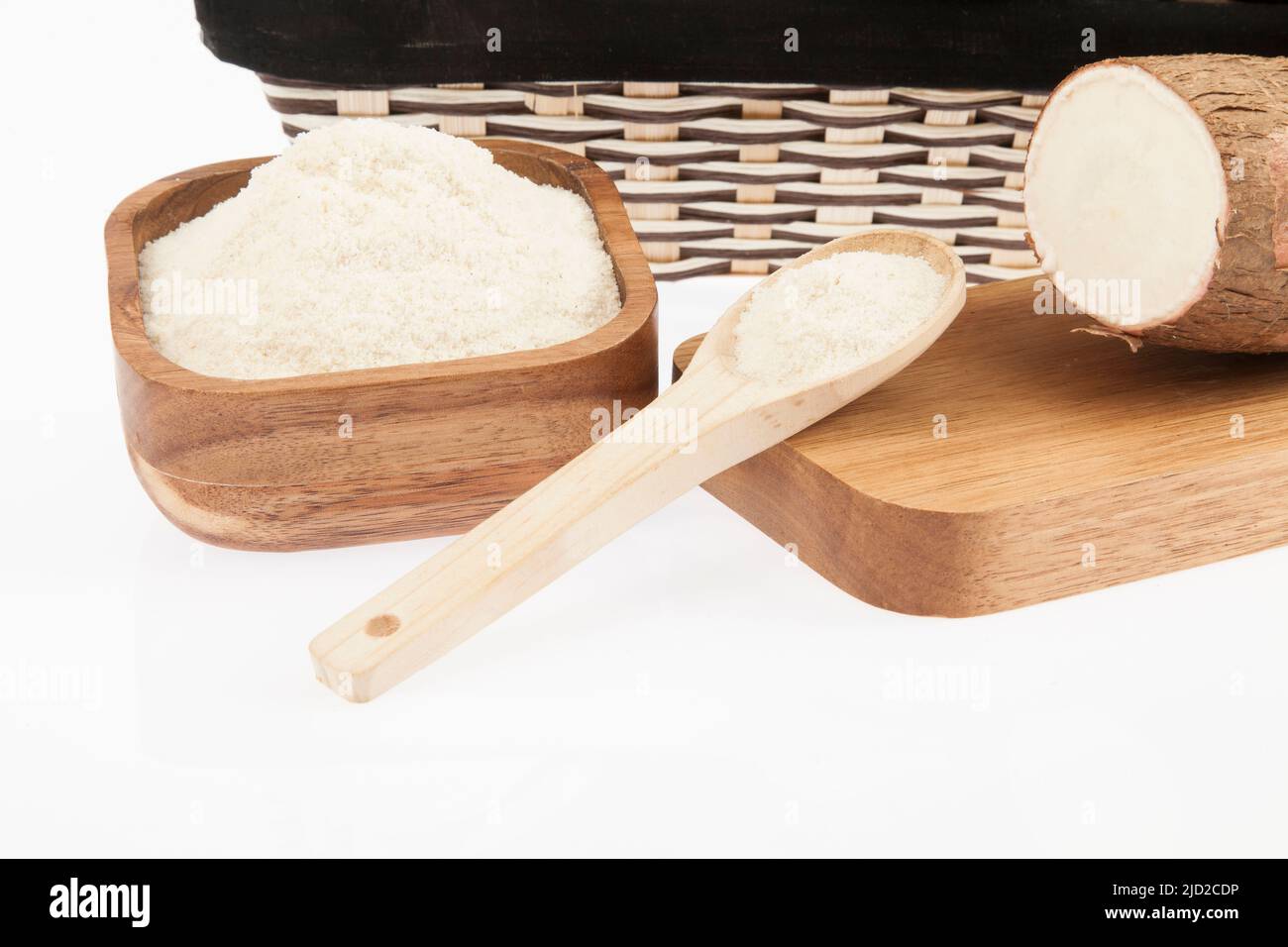 Raw cassava starch - Manihot esculenta Stock Photo - Alamy