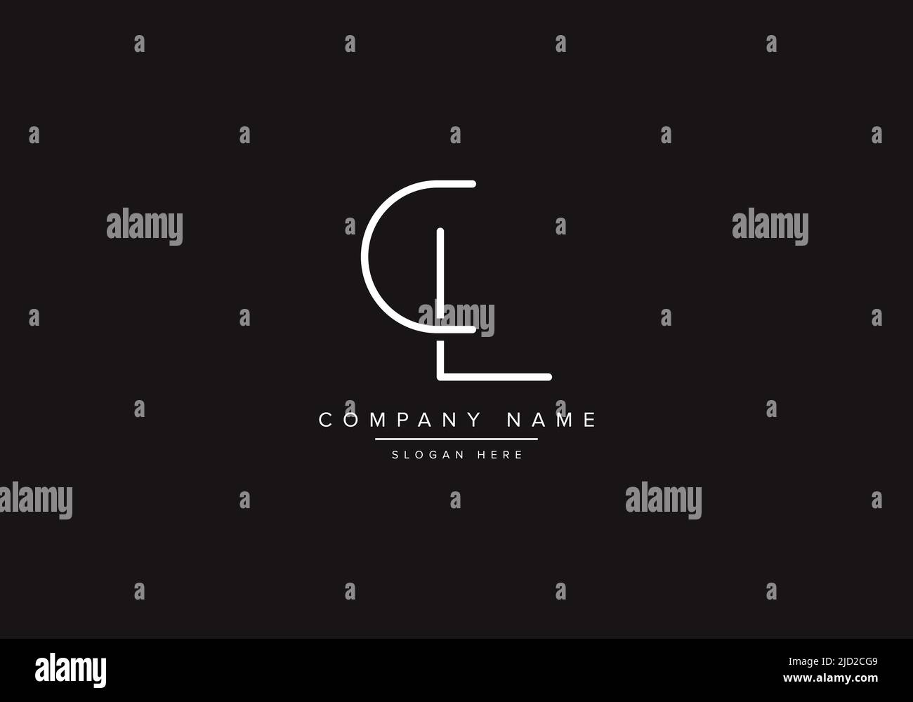 Alphabet letter icon logo CL Stock Vector Image & Art - Alamy