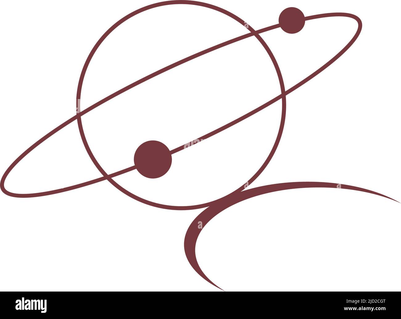Planet icon logo design illustration template vector Stock Vector Image ...