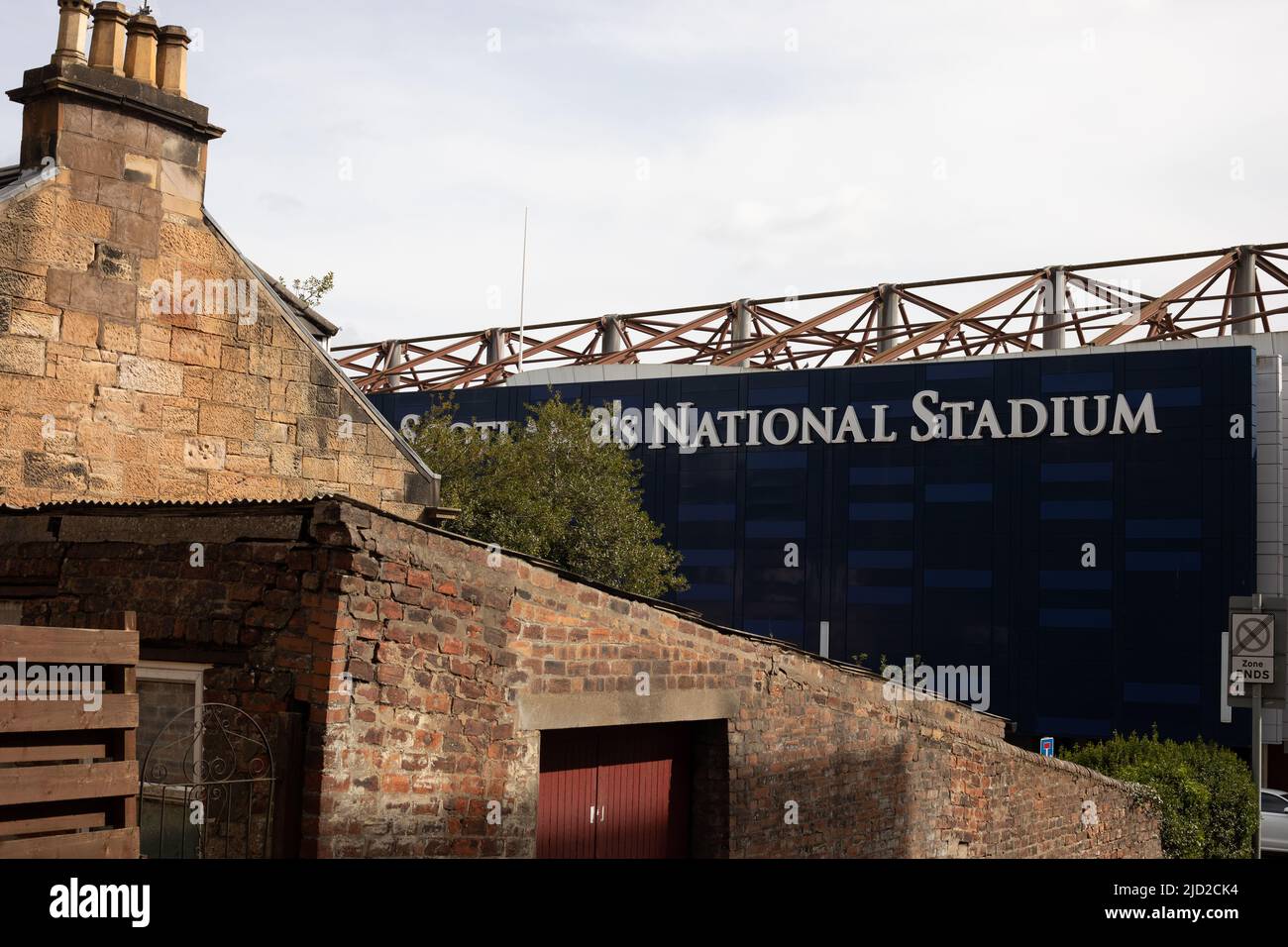 Views of exterior of Hampden Park, Scotland’s National Stadium, in ...