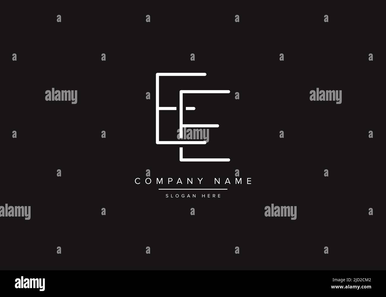 Alphabet letter icon logo EE Stock Vector Image & Art - Alamy