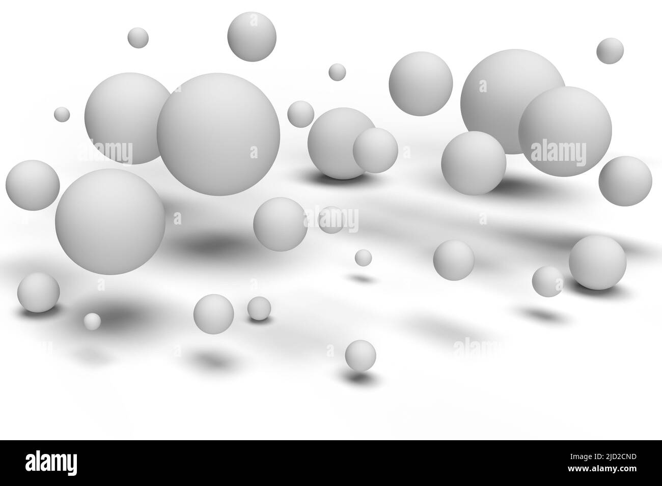 3d render. Bubbles on a white background Stock Photo - Alamy
