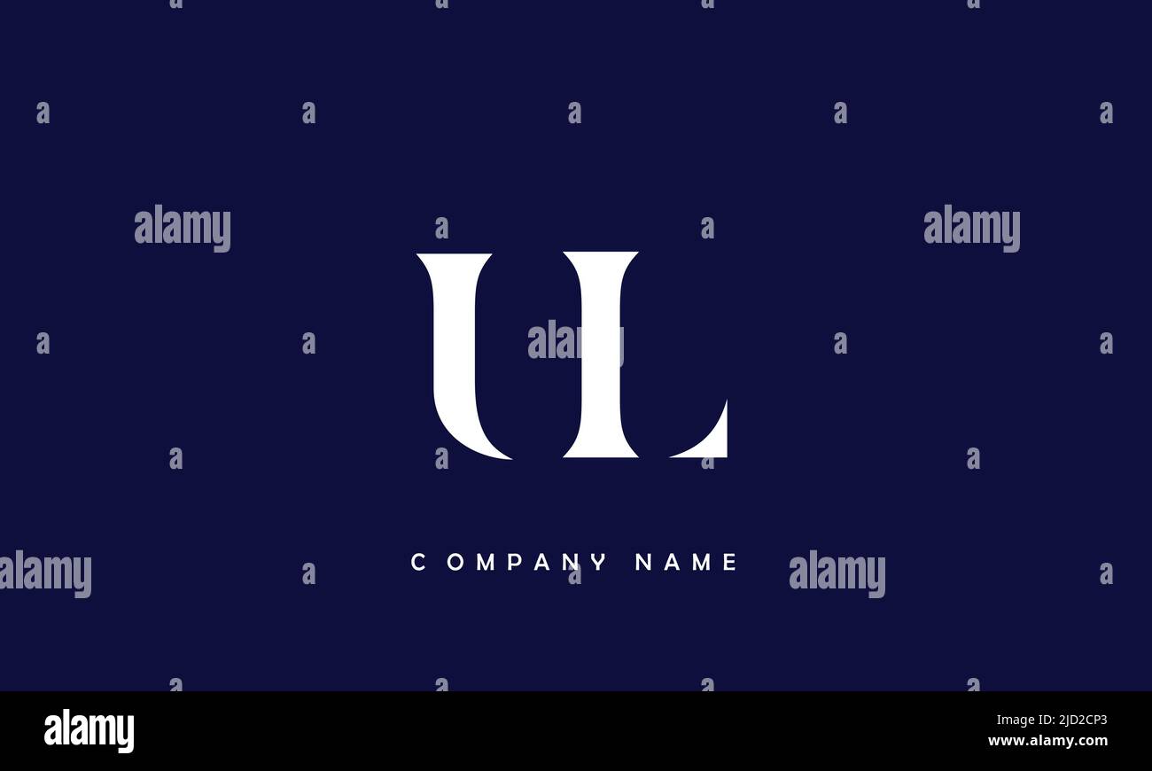 Lu real estate monogram hi-res stock photography and images - Alamy