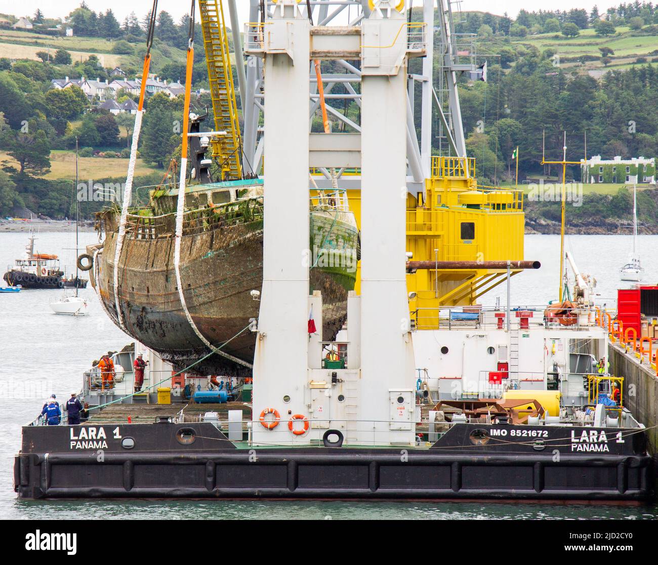 Wrecked trawler recovery hi-res stock photography and images - Alamy