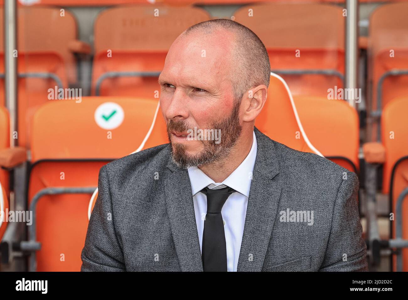 Blackpool FC's newly appointed Head Coach Michael Appleton signs a four ...