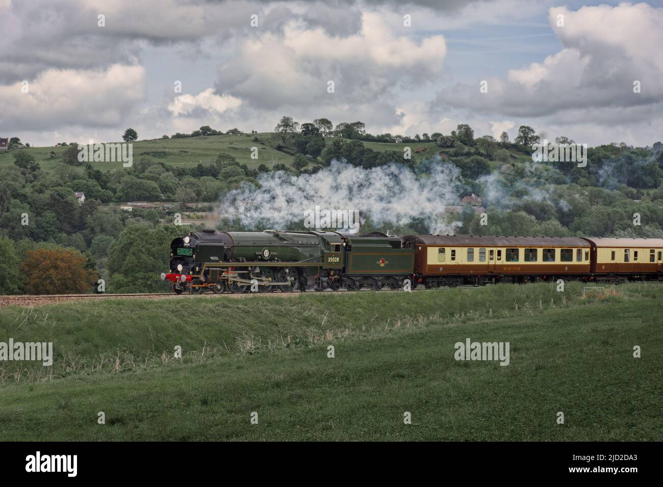 Steam train in Bath Stock Photo - Alamy