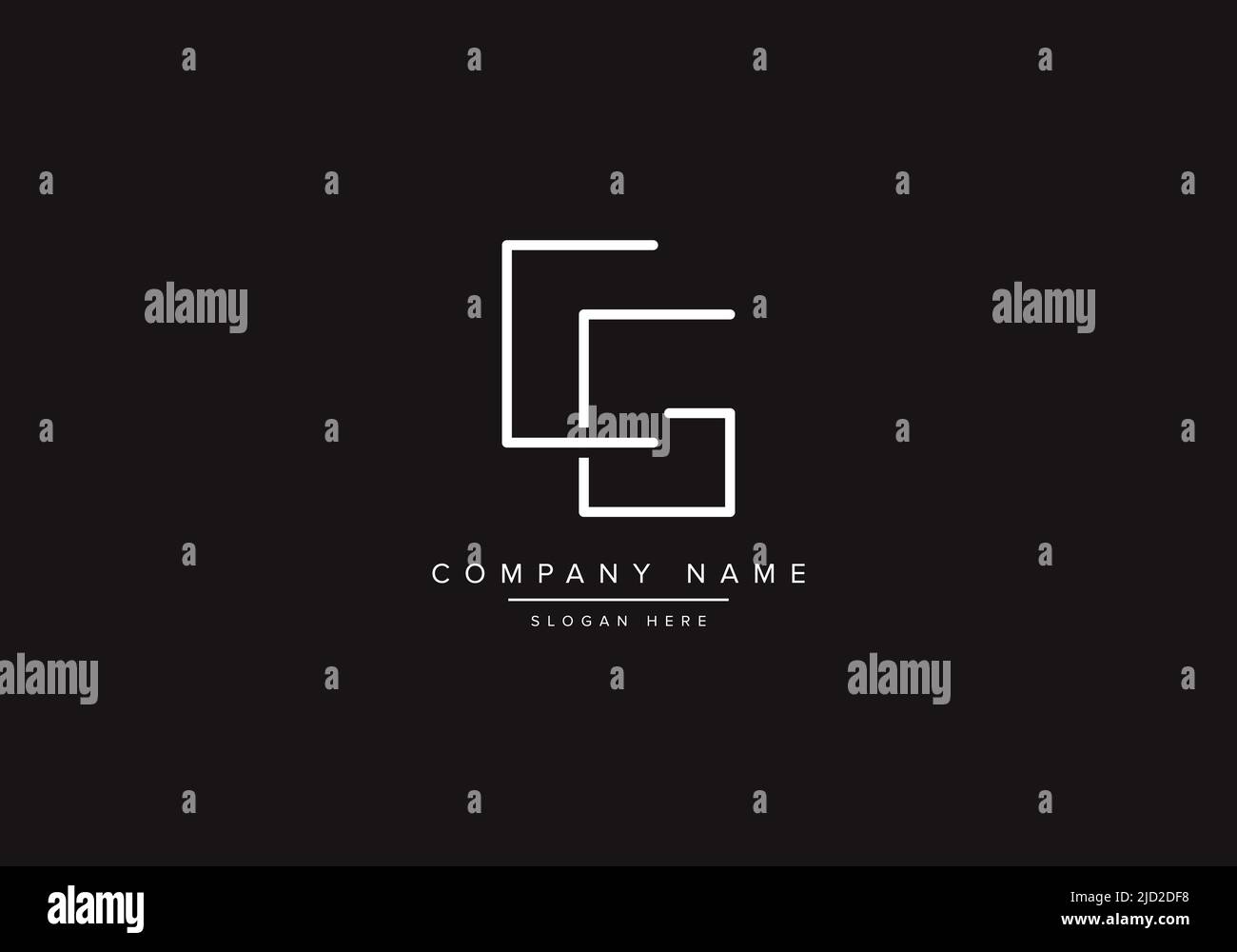 CG logo design vector illustration template Stock Vector Image & Art ...