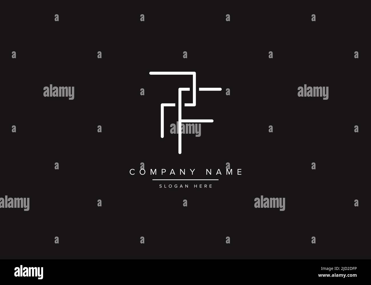 PF logo design vector illustration template Stock Vector Image & Art ...