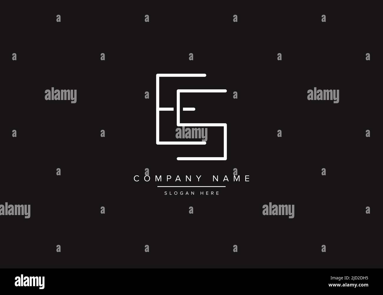Es logo Stock Vector Images - Alamy