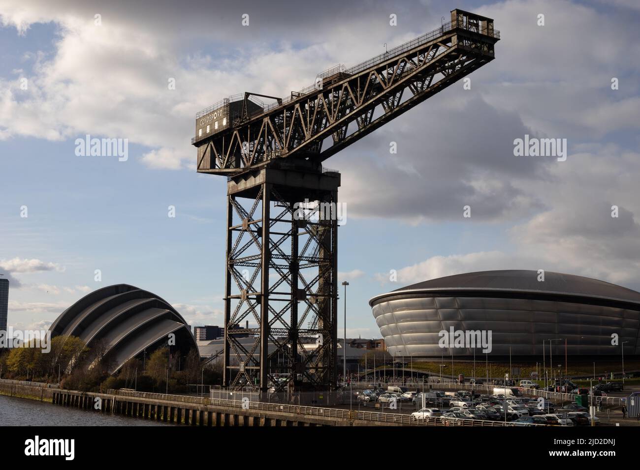 SEC Armadillo (Clyde Auditorium) and OVO Hydro, and Finnieston Crane ...