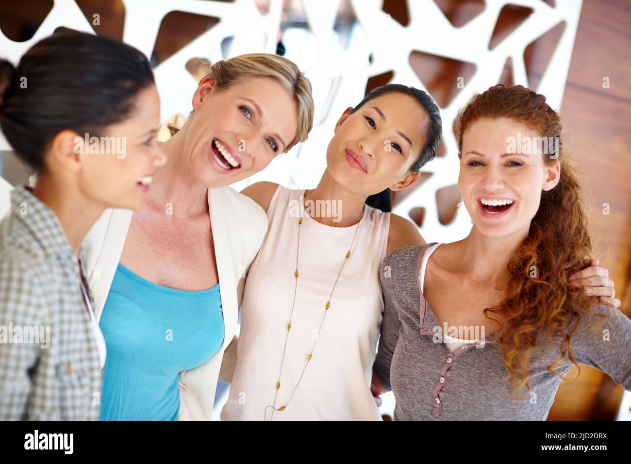 Doing it for the love of women. Portrait of a diverse group of ...