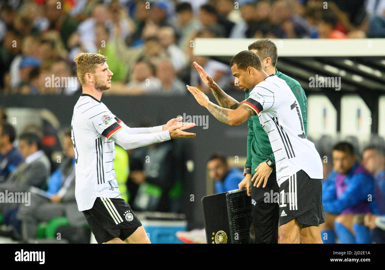 Substitution, substitution, left to right Timo WERNER (GER), Lukas ...