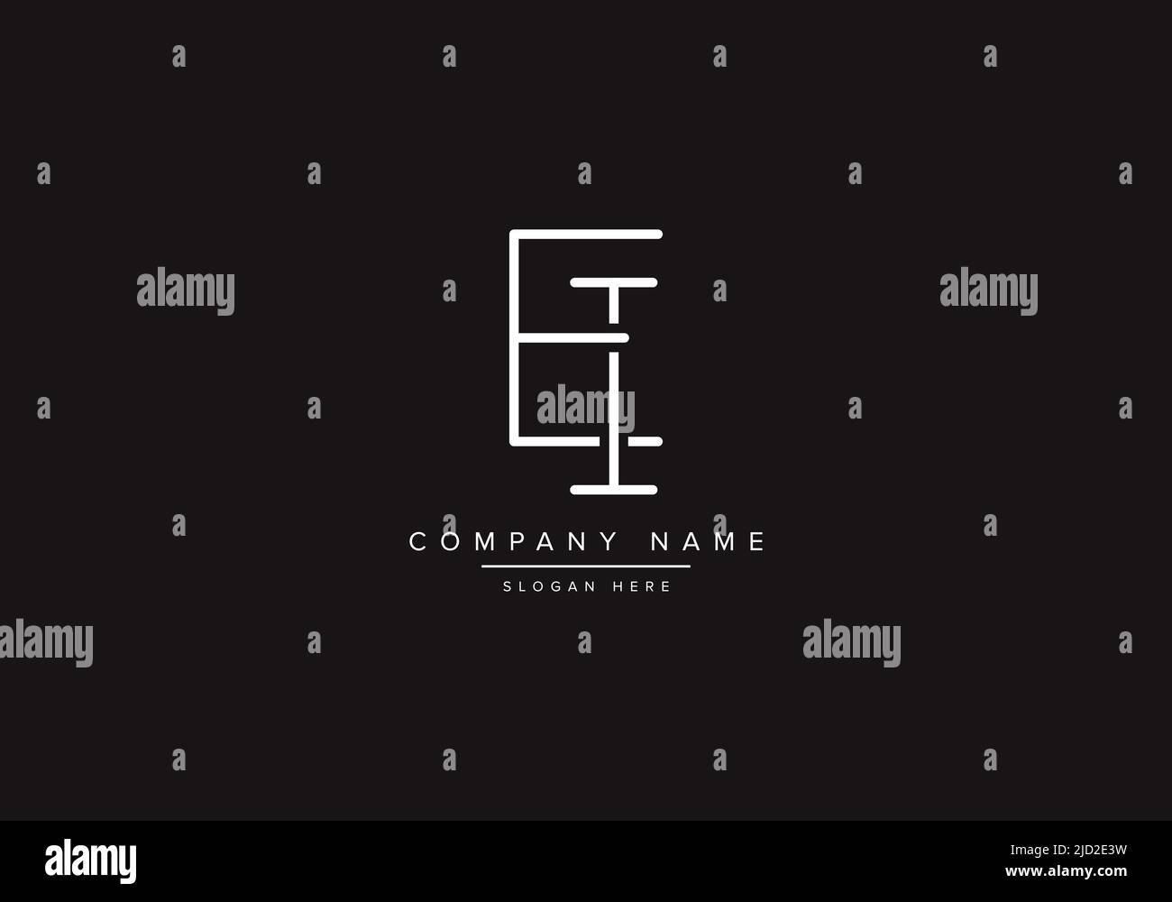 EI logo design vector illustration template Stock Vector Image & Art ...