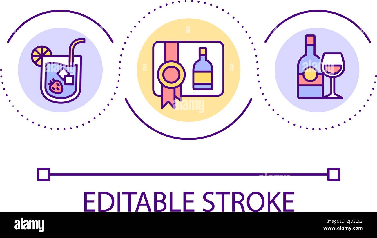 Wine tasting event loop concept icon Stock Vector Image & Art - Alamy