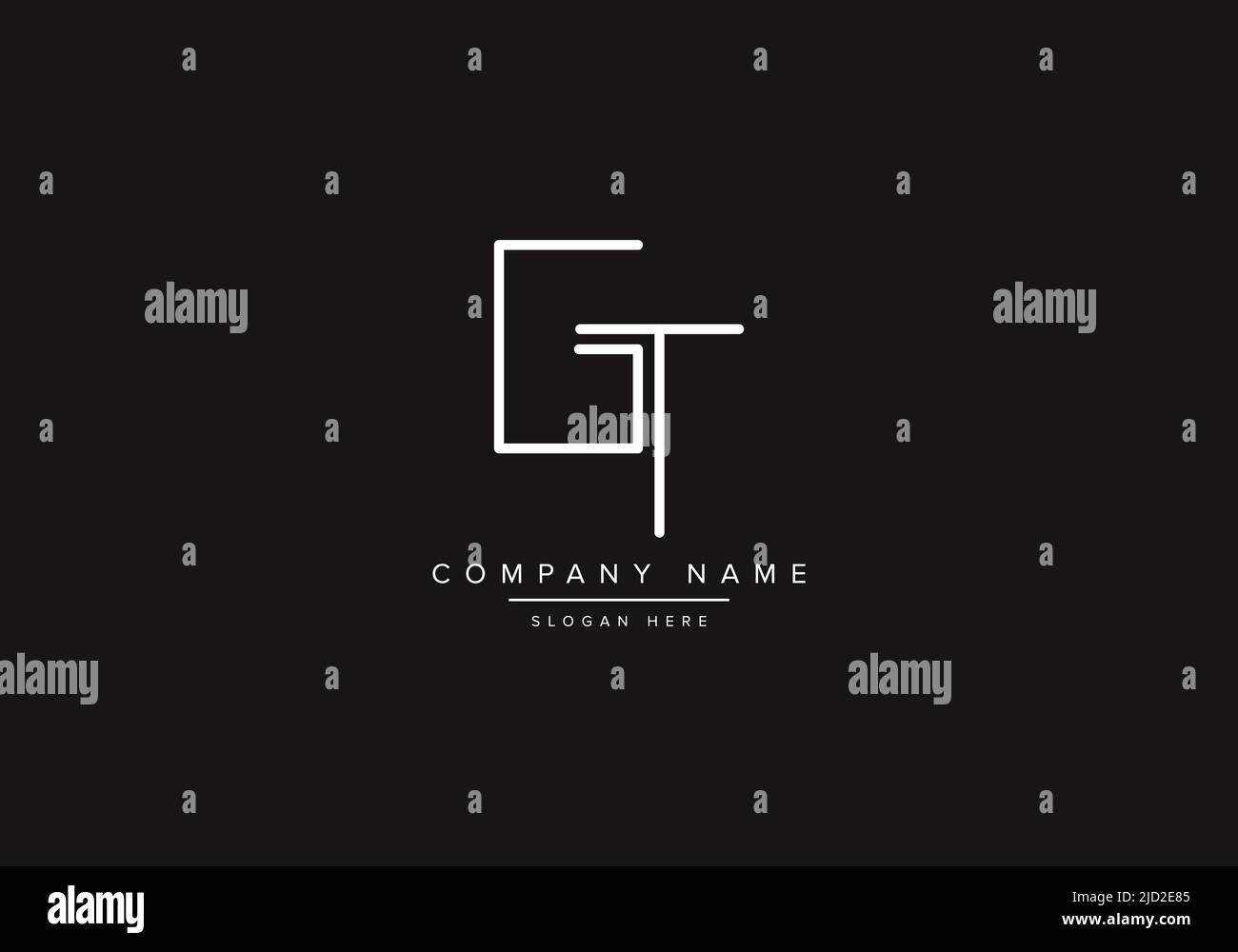 GT logo design vector illustration template Stock Vector Image & Art ...