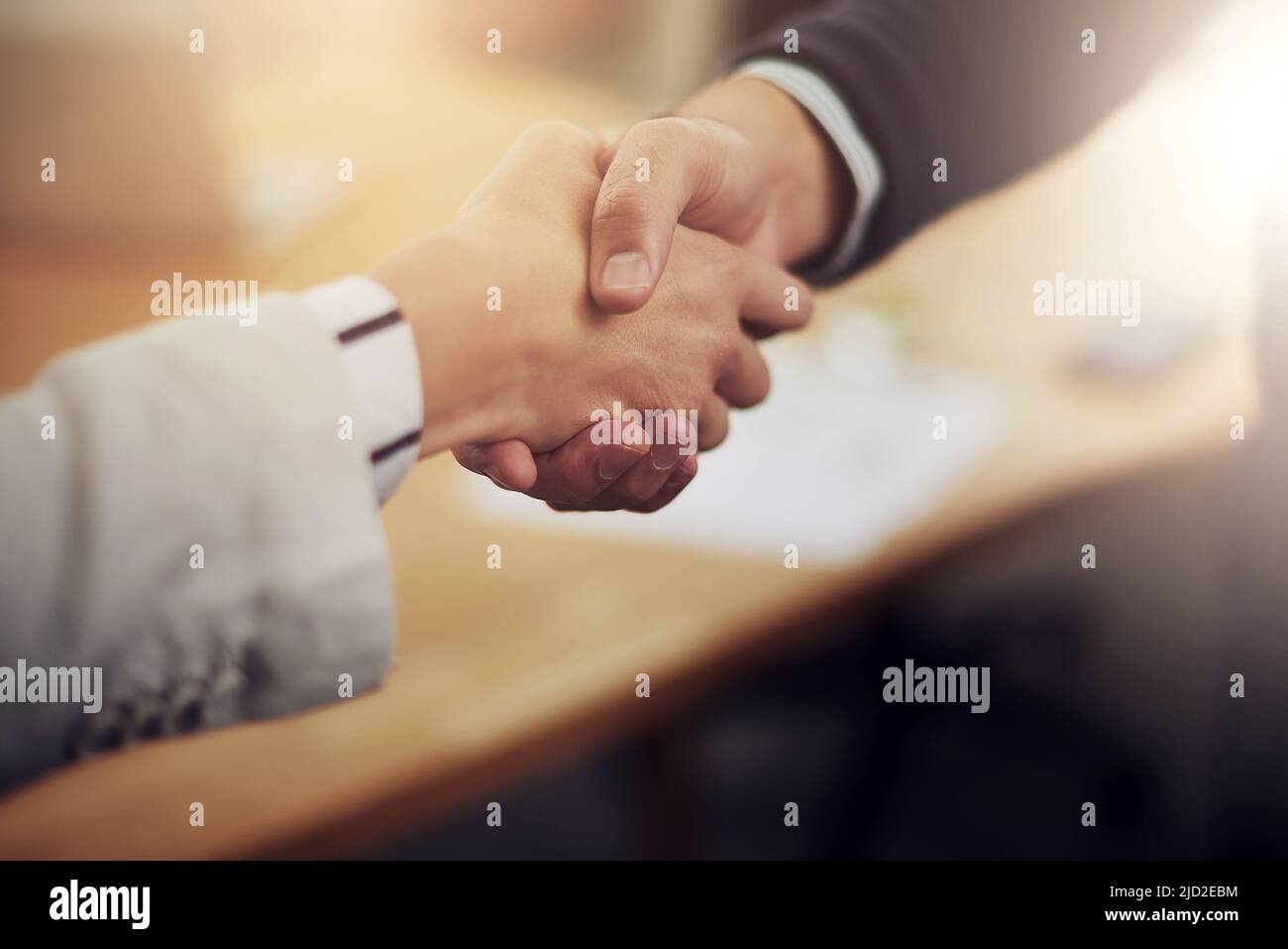 Partnershipits a win win situation. Cropped shot of two businesspeople ...