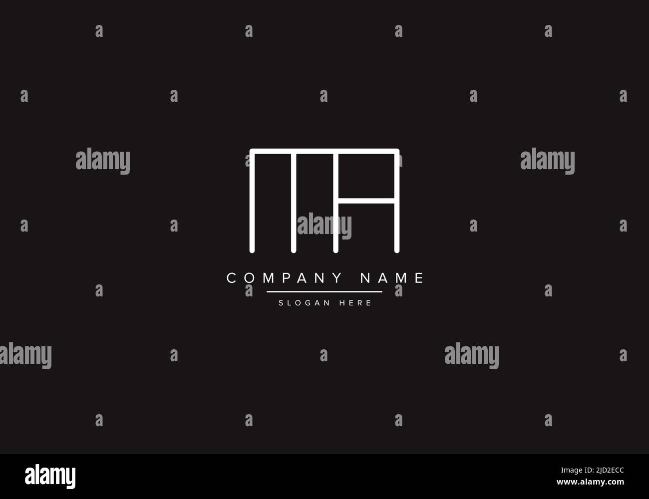 MA logo design vector illustration template Stock Vector Image & Art ...