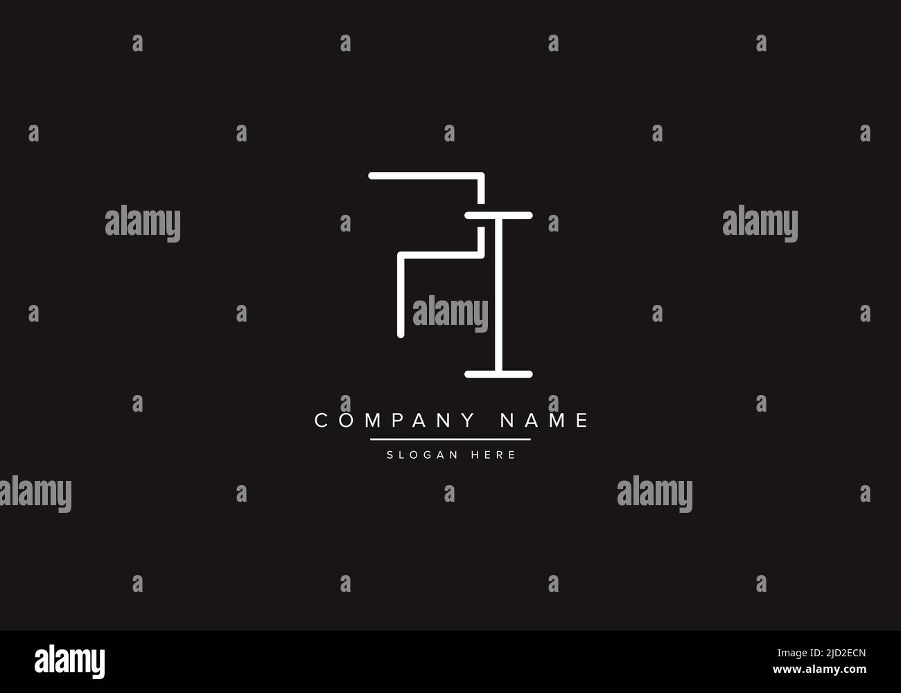 PI logo design vector illustration template Stock Vector Image & Art ...