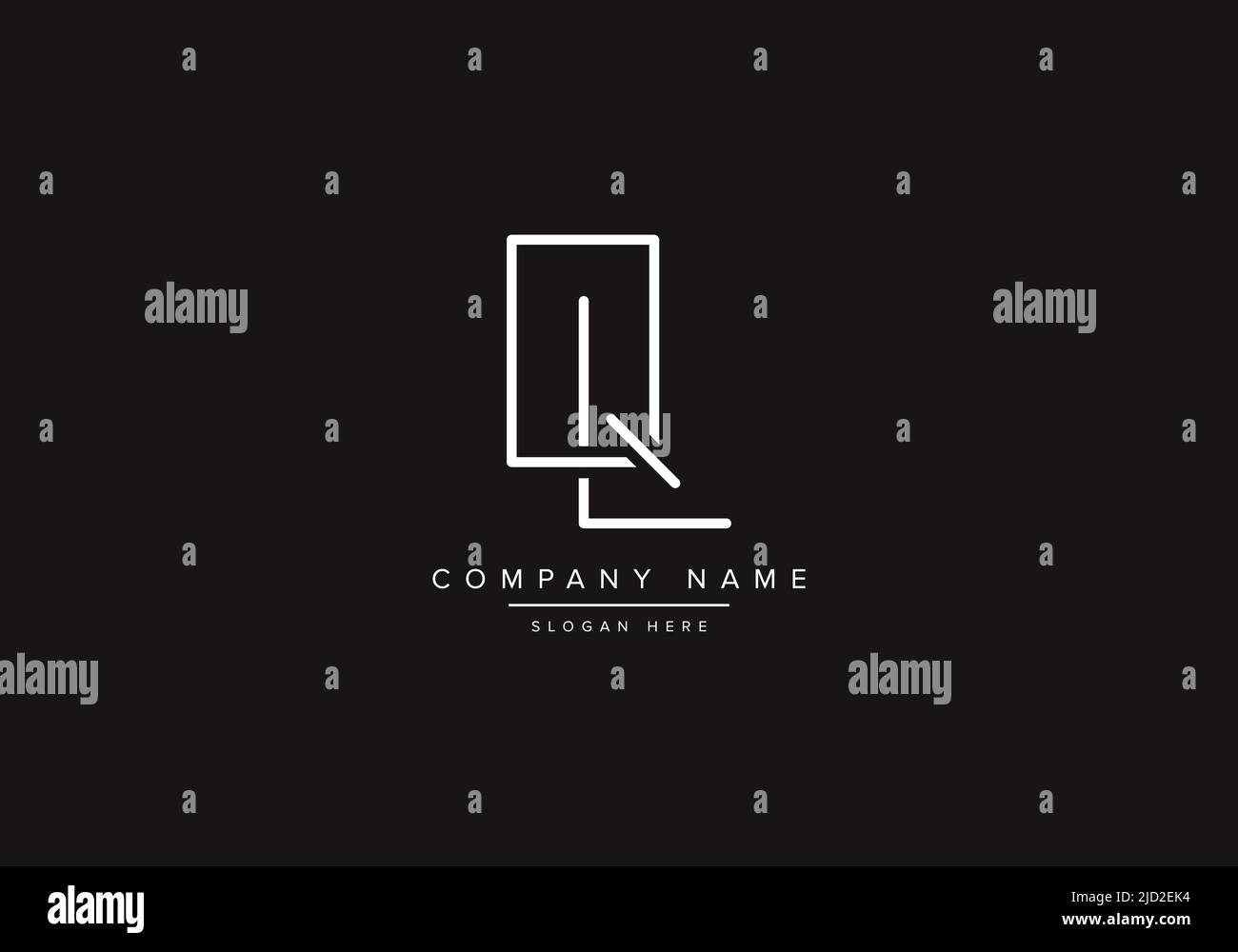 Ql logo design hi-res stock photography and images - Alamy