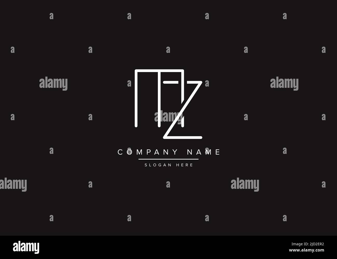 MZ logo design vector illustration template Stock Vector Image & Art ...