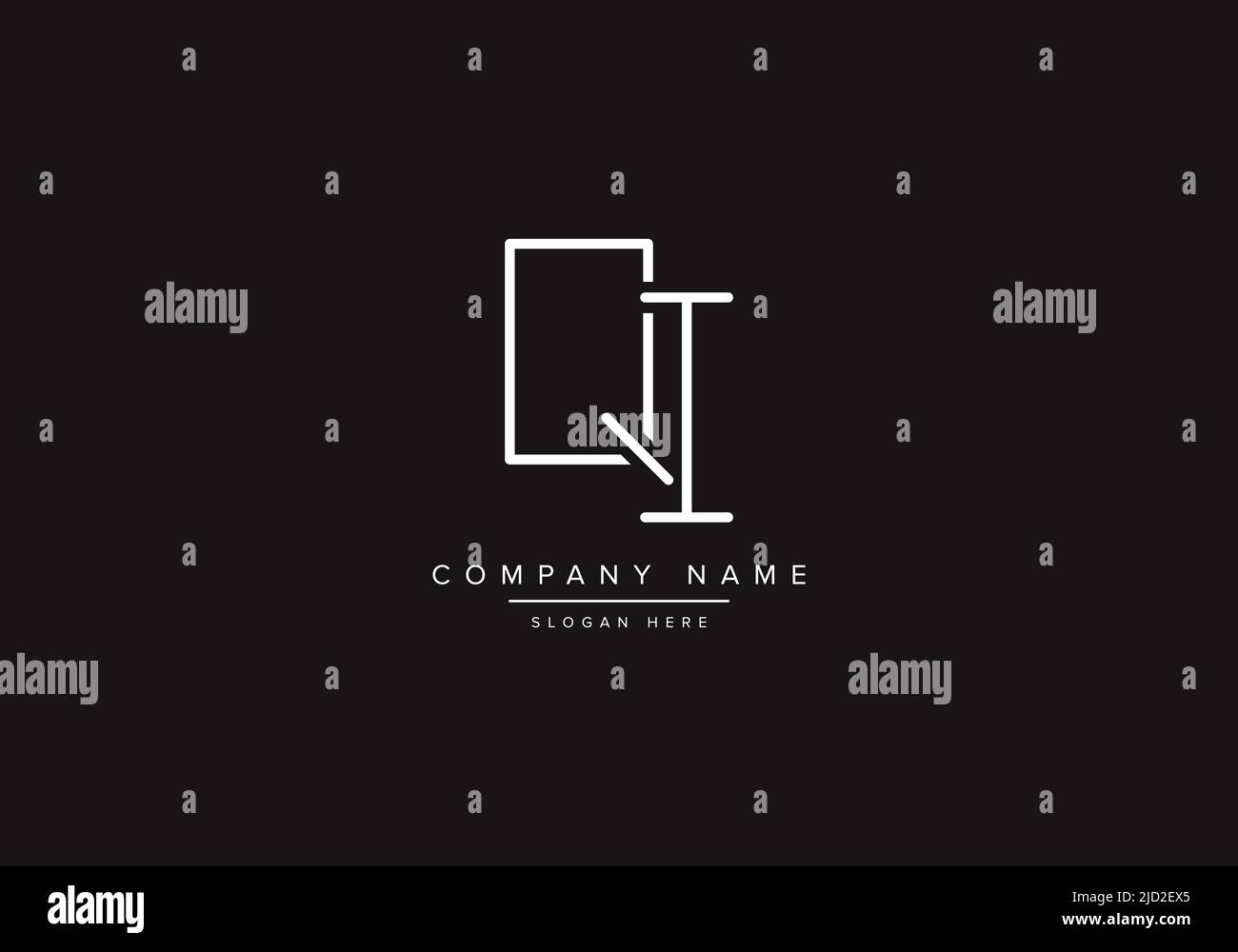 QI logo design vector illustration template Stock Vector Image & Art ...