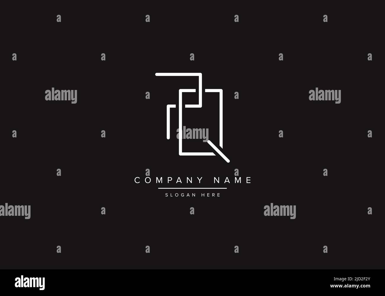 PQ logo design vector illustration template Stock Vector Image & Art ...