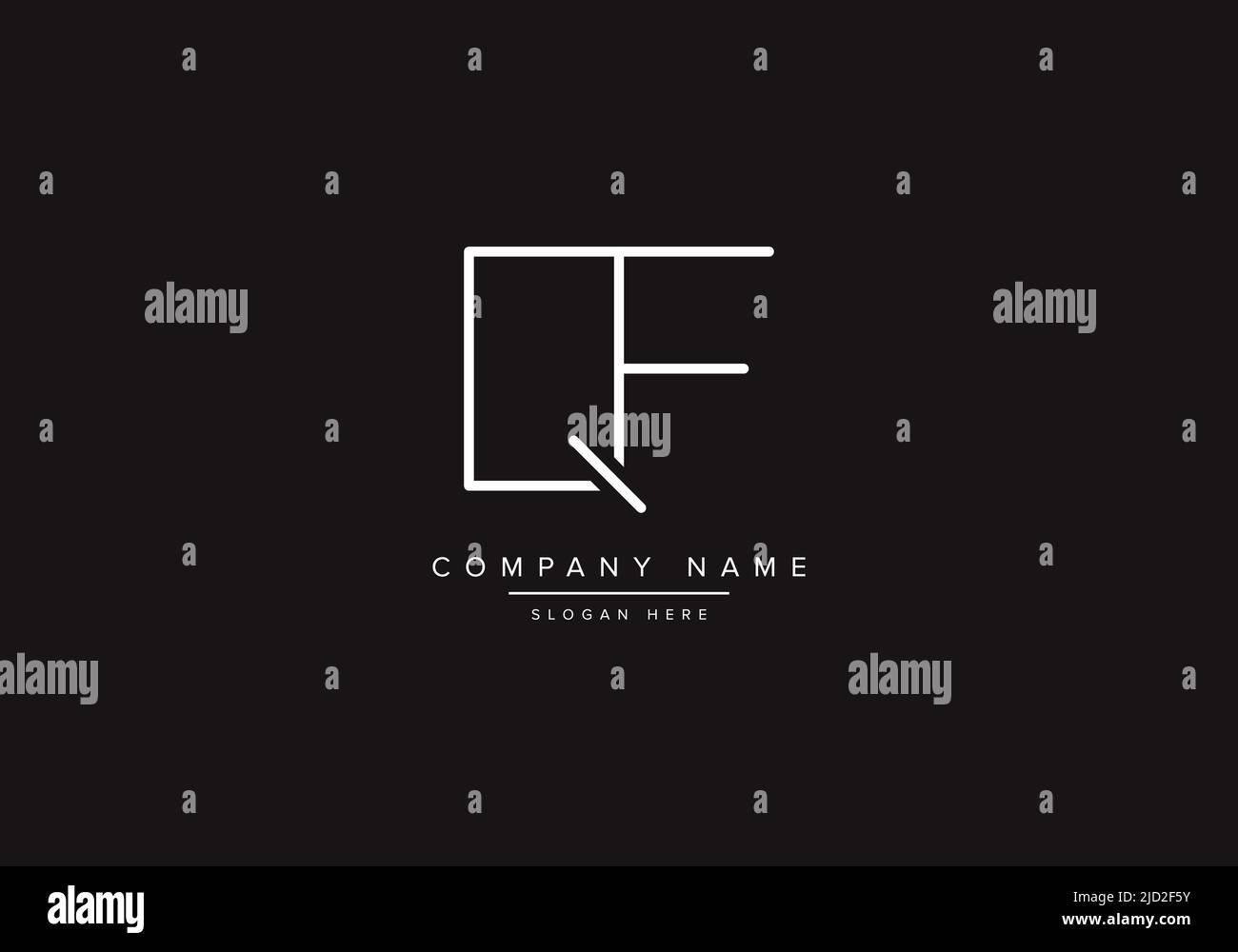 QF logo design vector illustration template Stock Vector Image & Art ...