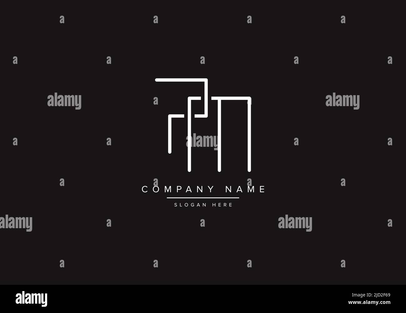 PM logo design vector illustration template Stock Vector Image & Art ...