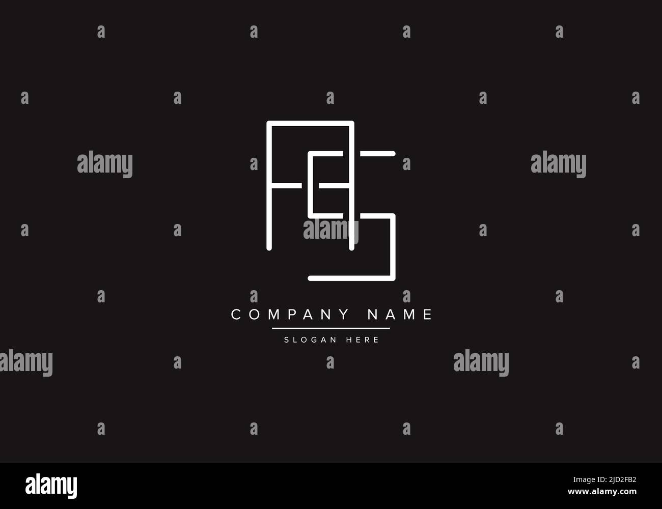 AS logo design vector illustration template Stock Vector Image & Art ...