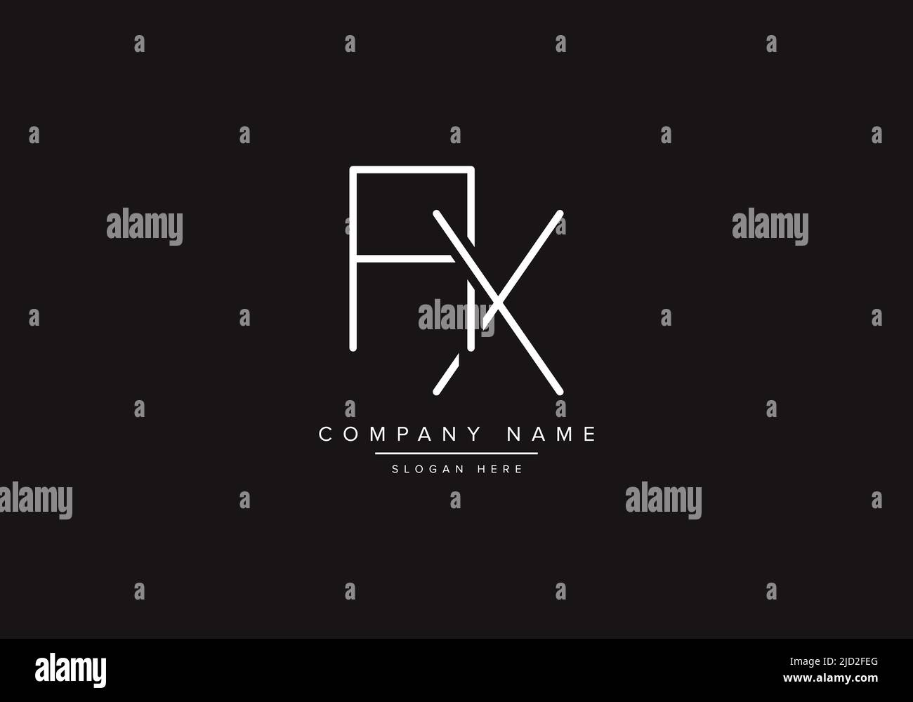 AX logo design vector illustration template Stock Vector Image & Art ...