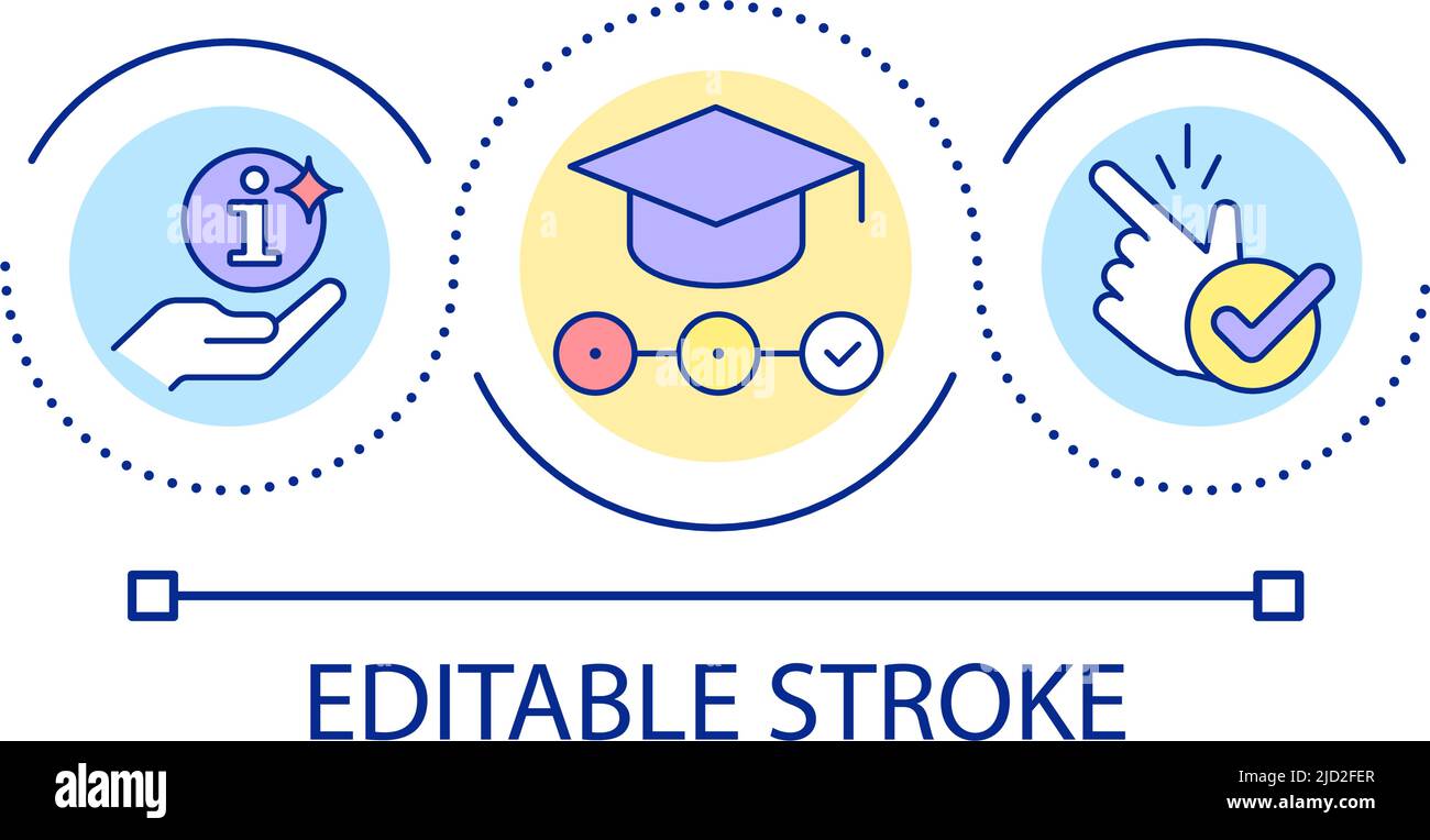 Enhancing current knowledge loop concept icon Stock Vector Image & Art ...