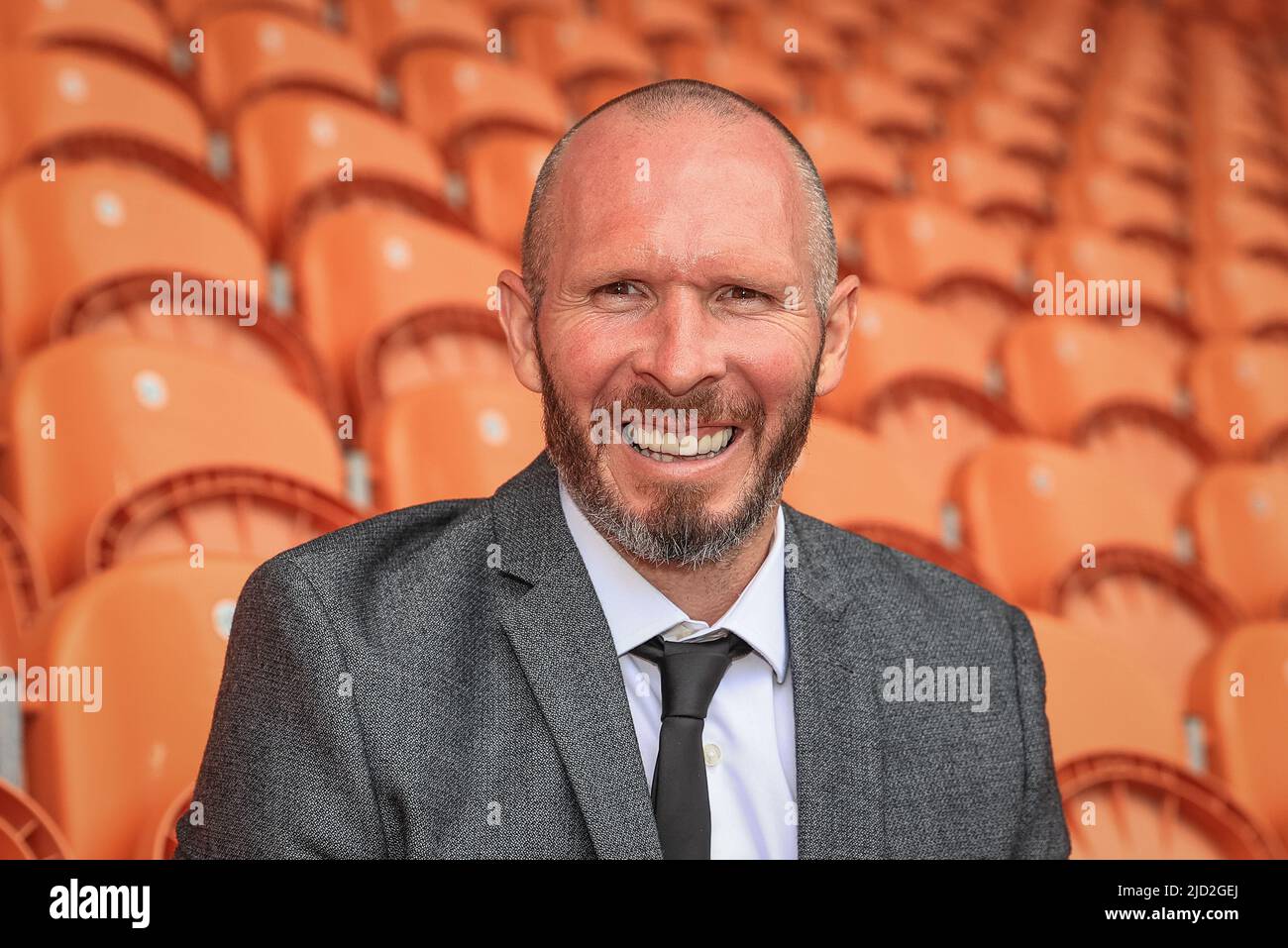 Blackpool FC's newly appointed Head Coach Michael Appleton signs a four ...
