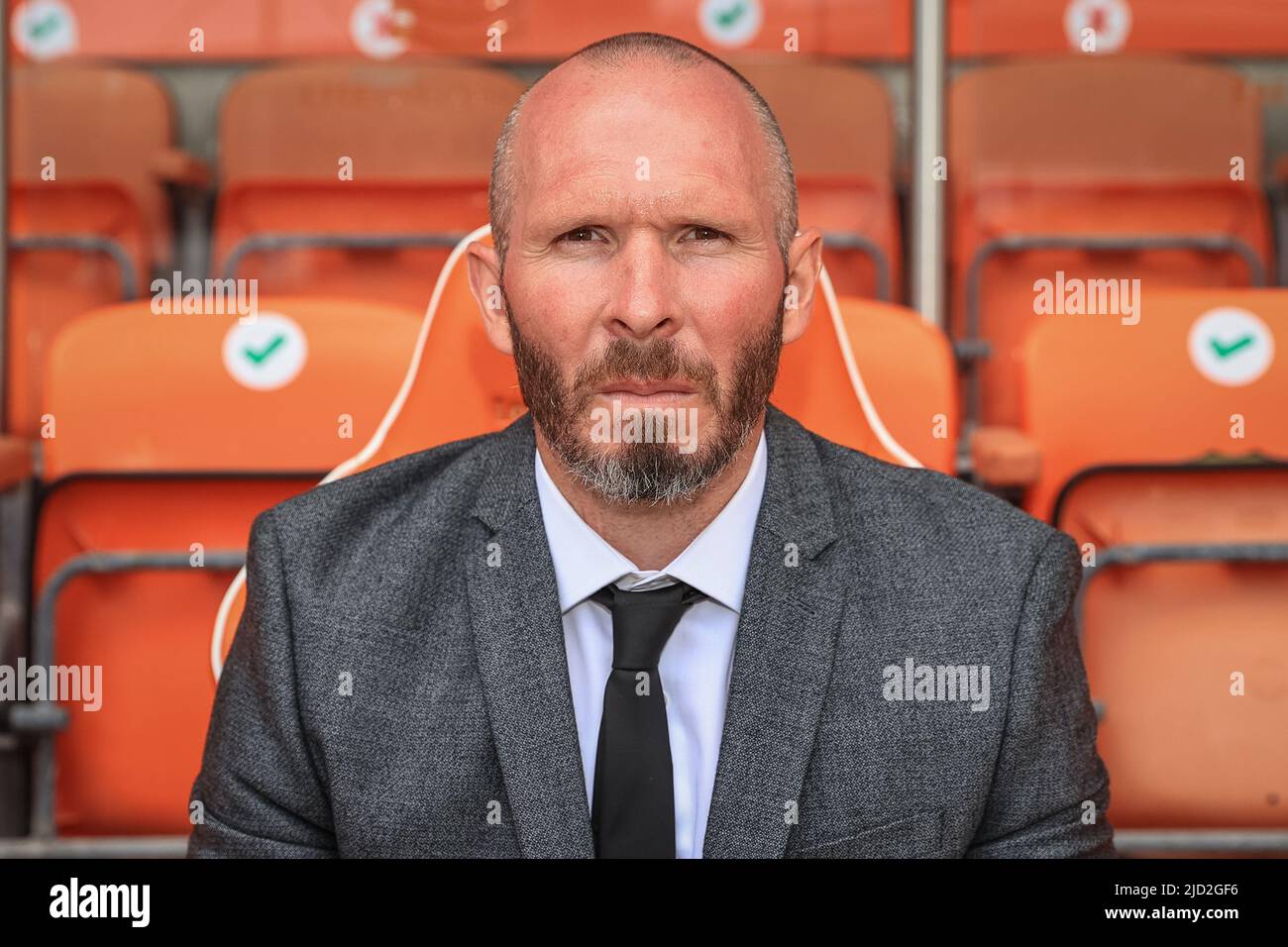 Blackpool FC's newly appointed Head Coach Michael Appleton signs a four ...