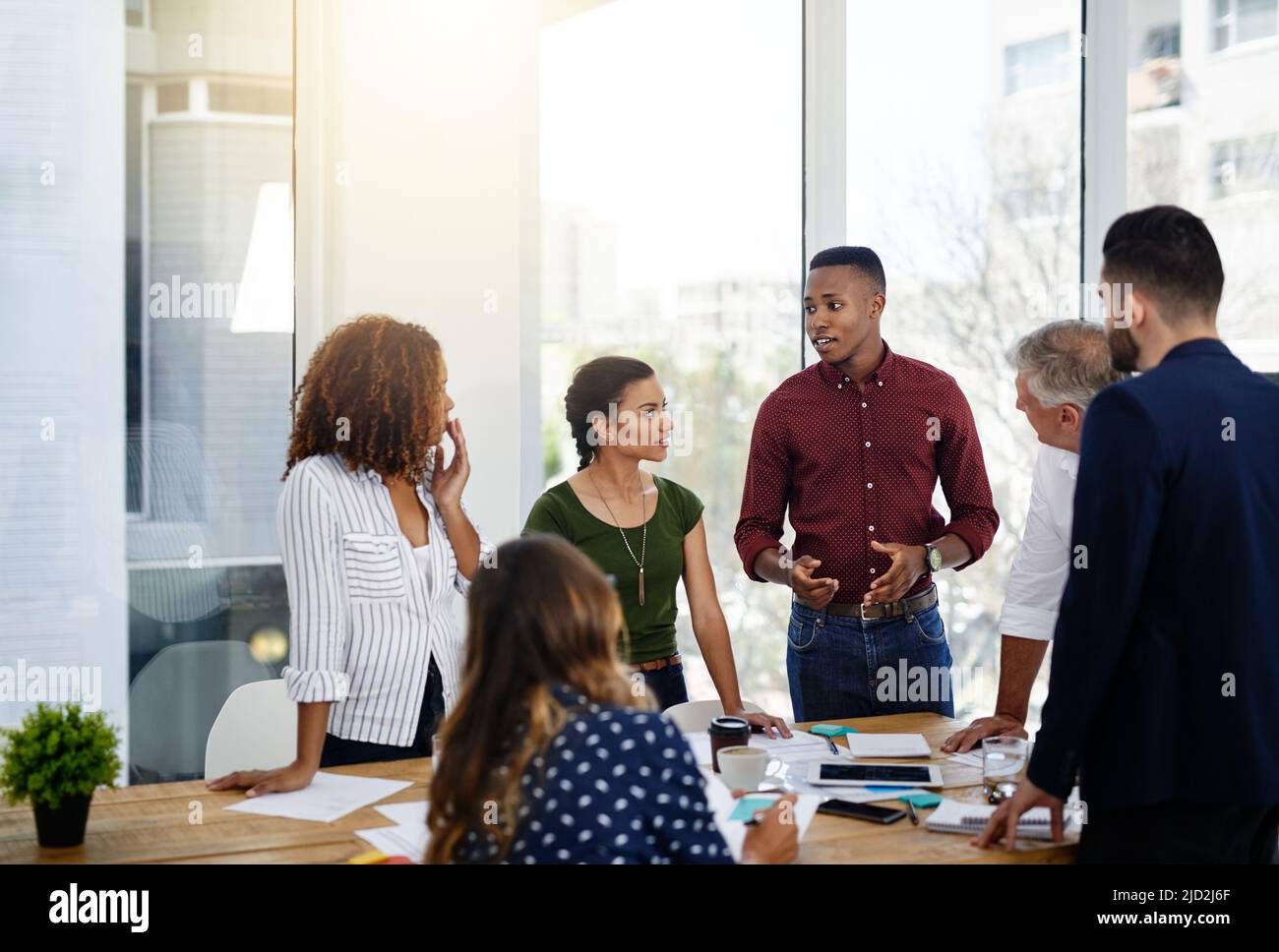 When your team works, your ideas will. Shot of creative employees ...