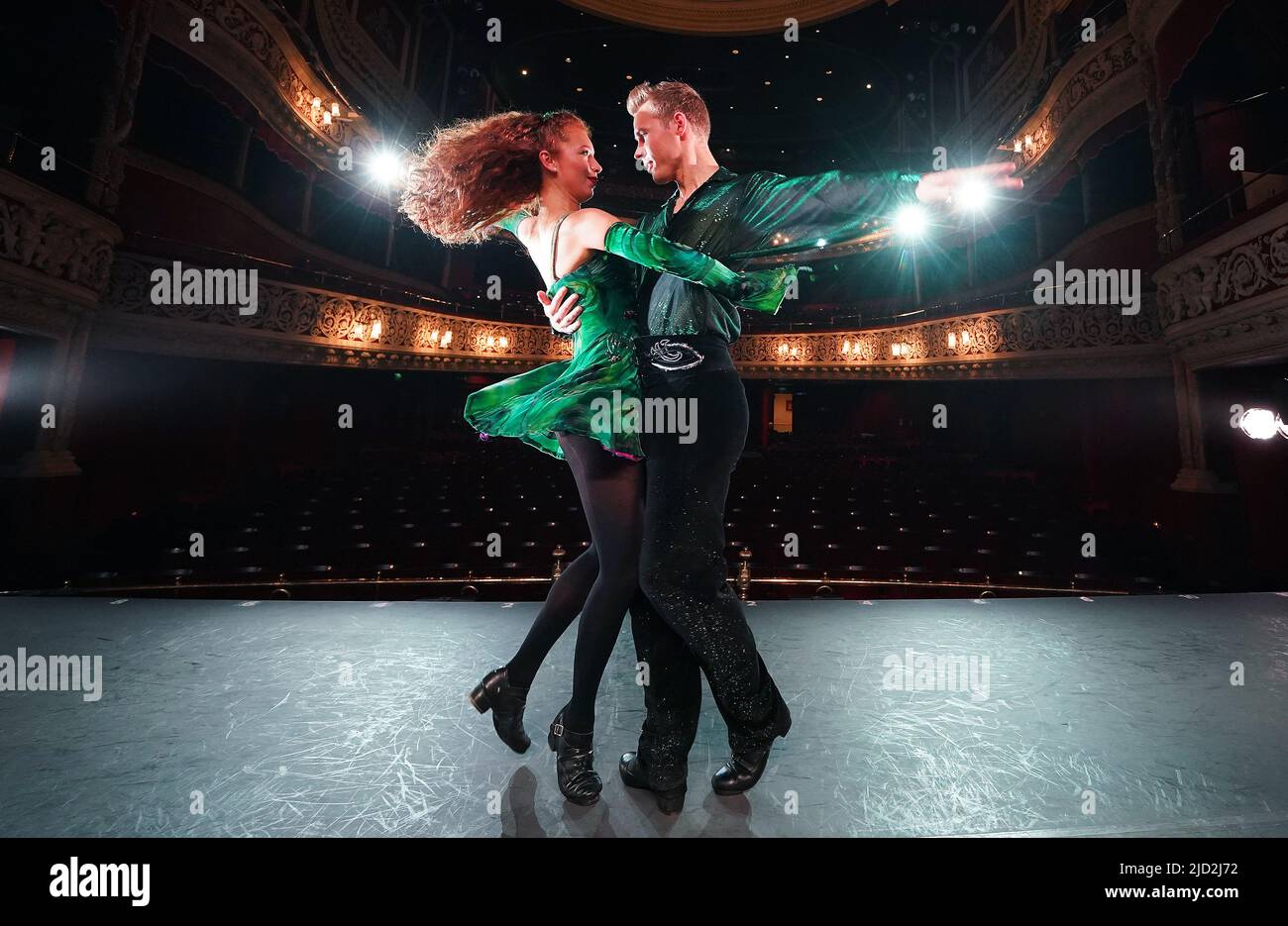 Fergus Fitzpatrick and Amy Mae Dolan, members of the cast of Riverdance ...