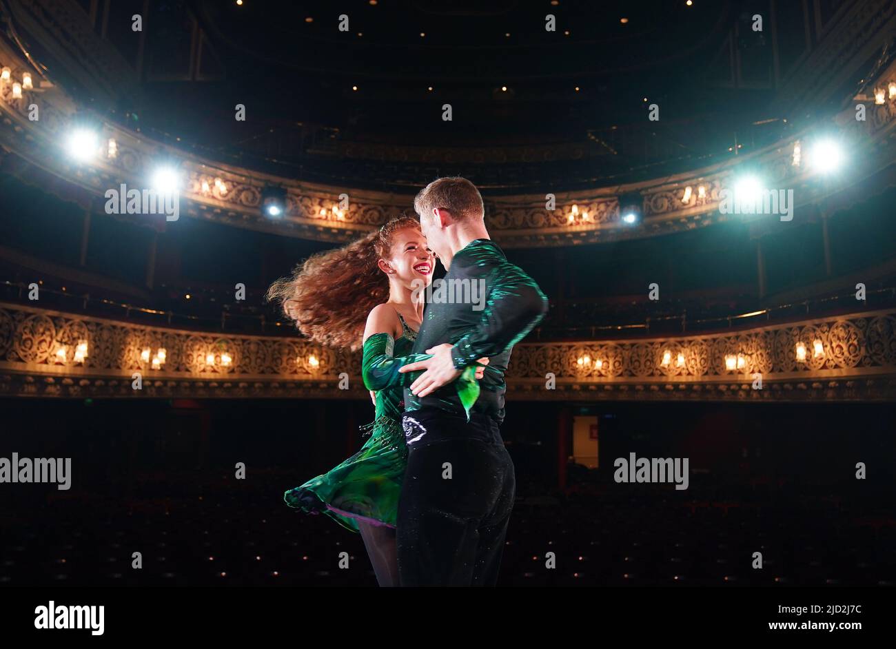 Fergus Fitzpatrick and Amy Mae Dolan, members of the cast of Riverdance ...