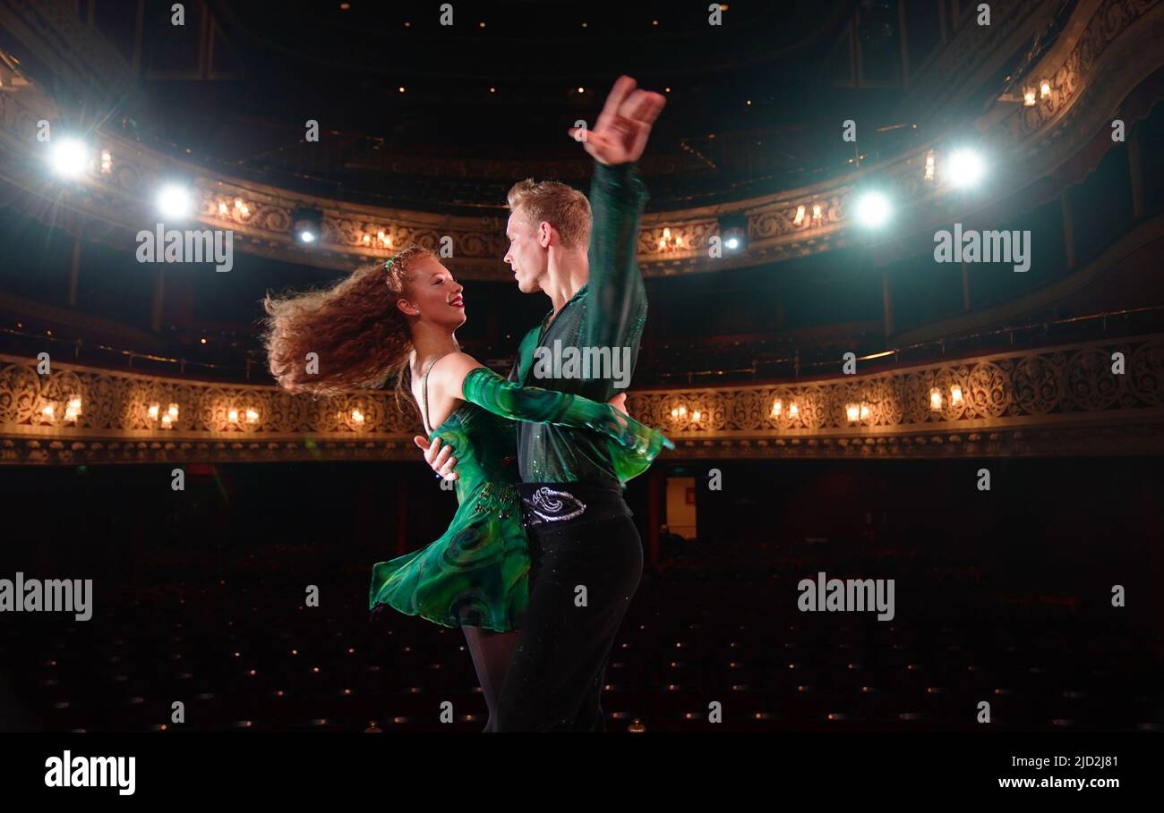 Fergus Fitzpatrick and Amy Mae Dolan, members of the cast of Riverdance ...